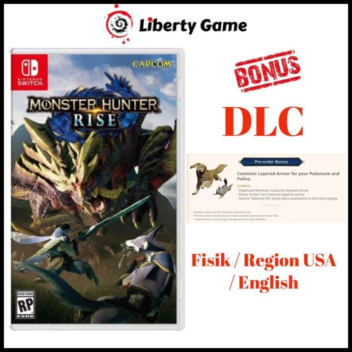 Jual Nintendo Switch Monster Hunter Rise / Mh Rise (Region Usa/English ...