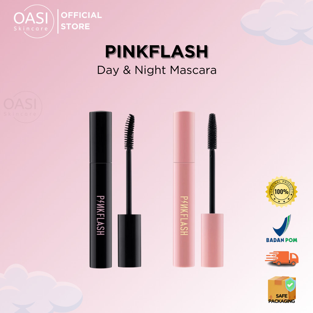 Jual PINKFLASH Day & Night Maskara Lengthening Volume Tahan air Tahan ...