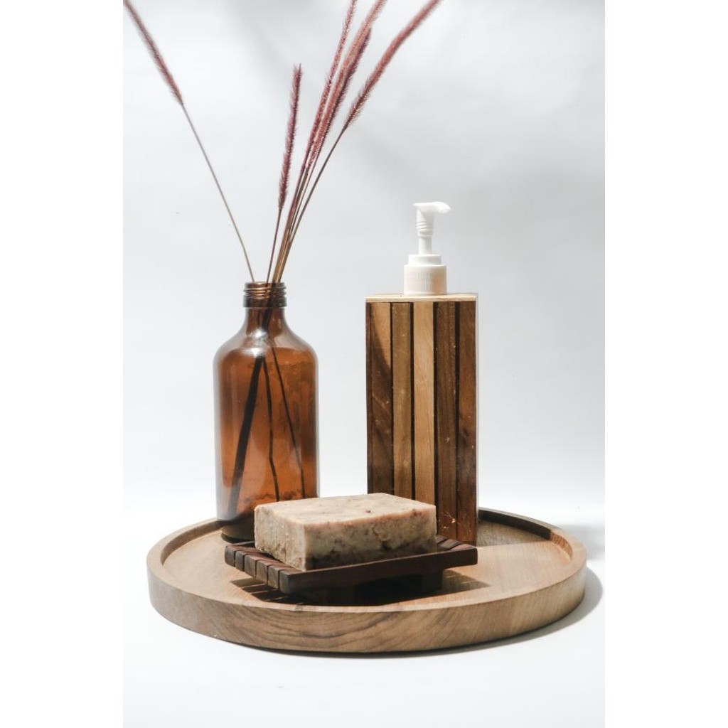 Jual HARGA DISC - Botol Sabun Kayu/ Soap Dispenser/ LIquid Soap Bottle ...