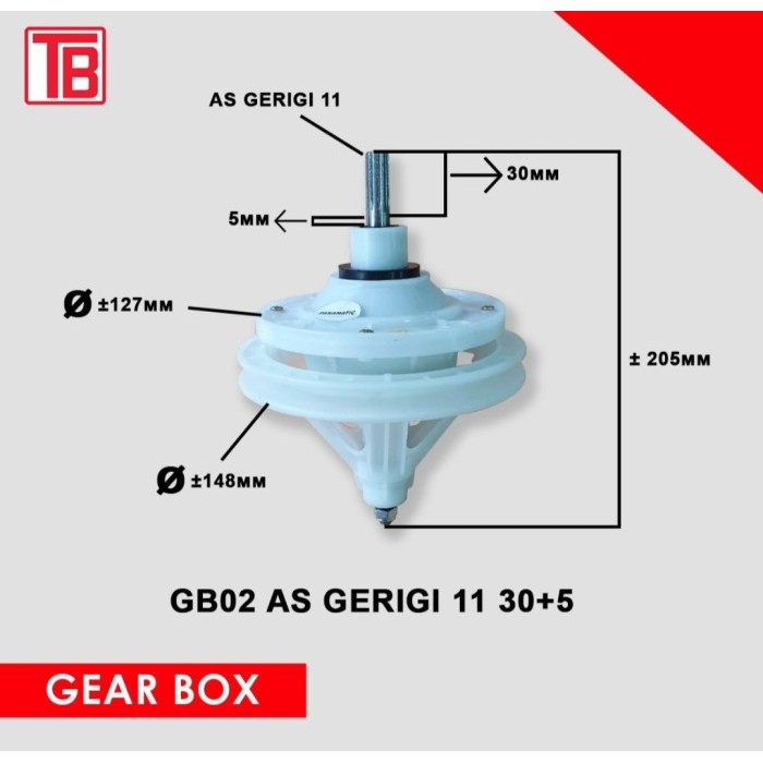 Jual ~@~@~@~@] Gear Box Gearbox Mesin Cuci MC 02 Gigi AS Gerigi 11 11Z ...