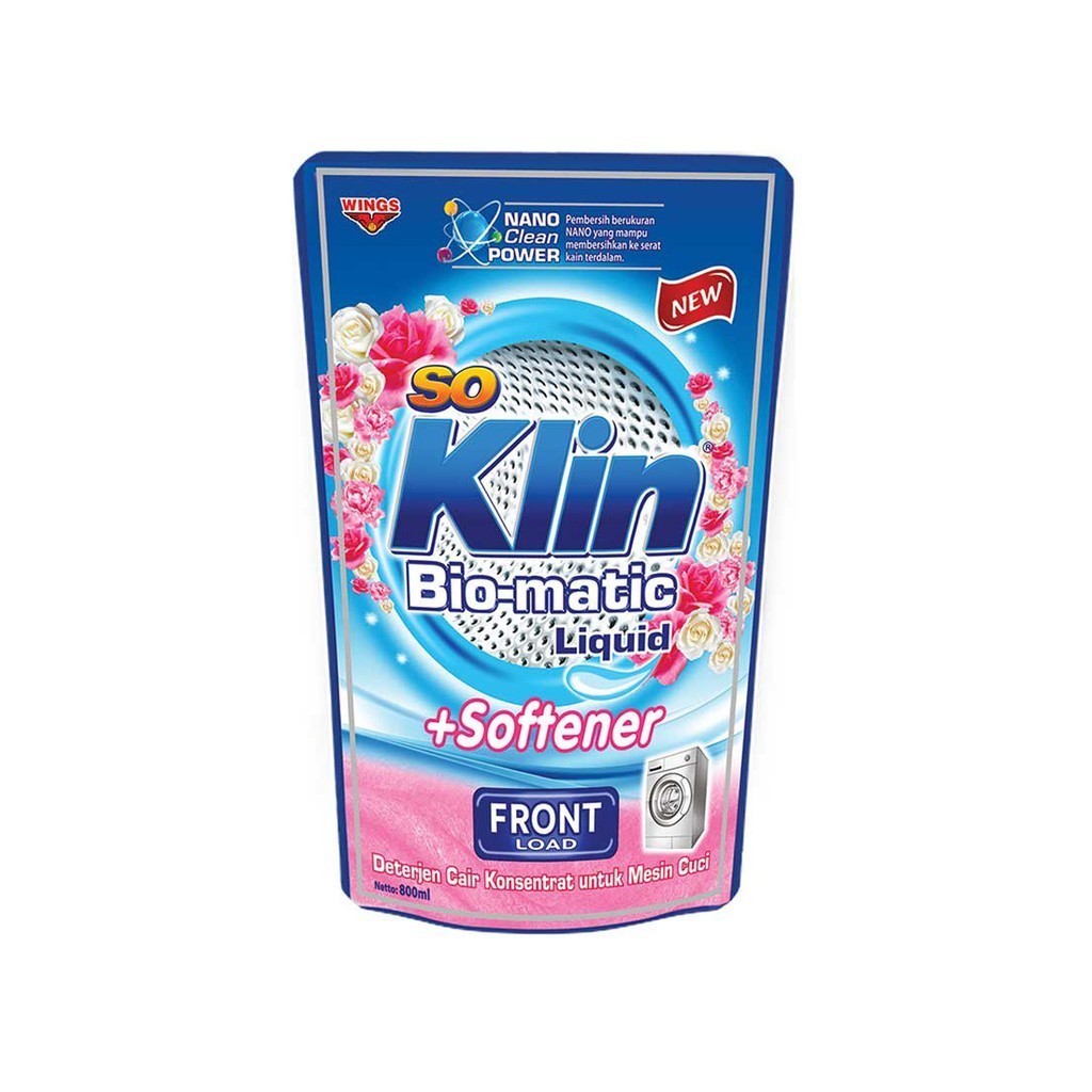 Jual SO KLIN Bio Matic Liquid Softener Front Load 700ml | Shopee Indonesia