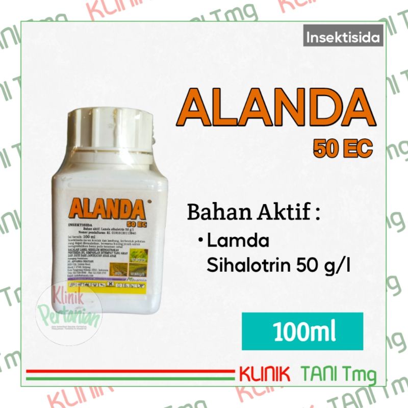 Jual ALANDA 50EC - 100ml | INSEKTISIDA KONTAK BERBAHAN AKTIF LAMDA SIHALOTRIN 50 g/l | RACUN ...