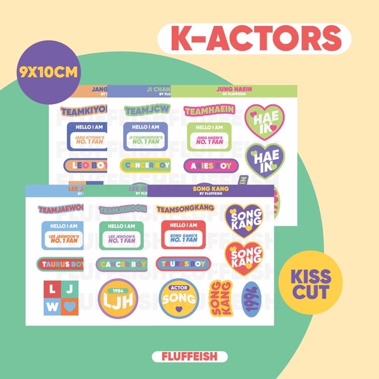 Jual K-Actors Sticker (Jang Kiyong, Ji Changwook, Jung Haein, Lee ...