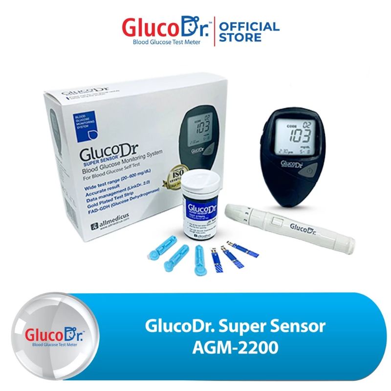 Jual Alat Gluco Dr Super Sensor Alat Test Gula Darah Super Sensor ...