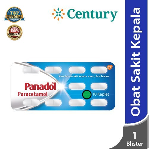 Jual Panadol Caplet 10 tab 1 Blister / Demam / Paracetamol / Nyeri ...