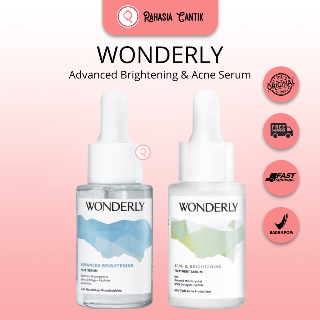 Jual WONDERLY Advanced Brightening Face Serum & Acne and Brightening ...