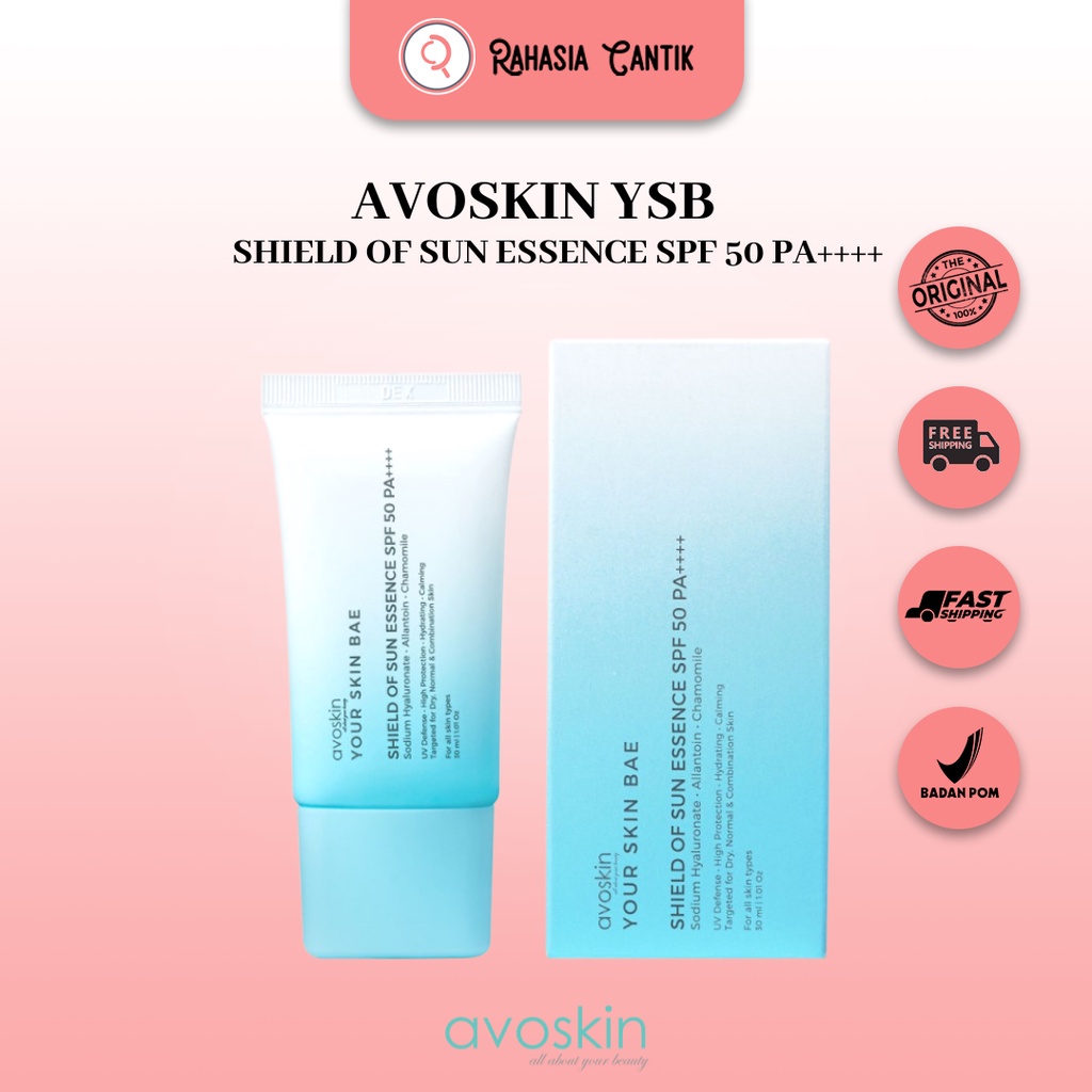 Jual Avoskin YSB Shield of Sun Essence SPF 50 PA++++ (30ml) | Shopee ...