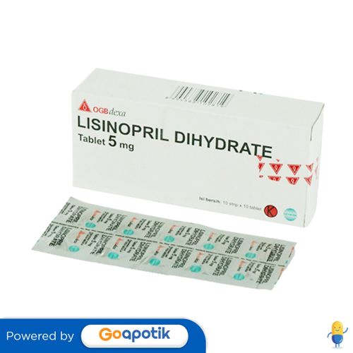 Jual LISINOPRIL OGB DEXA MEDICA 5 MG BOX 100 TABLET | Shopee Indonesia