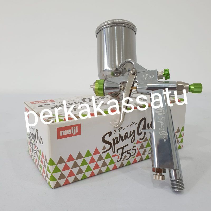 Jual SPRAY GUN MEIJI F55 G05 FLAT TRIANGLE ASLI JEPANG MADE IN JAPAN ...