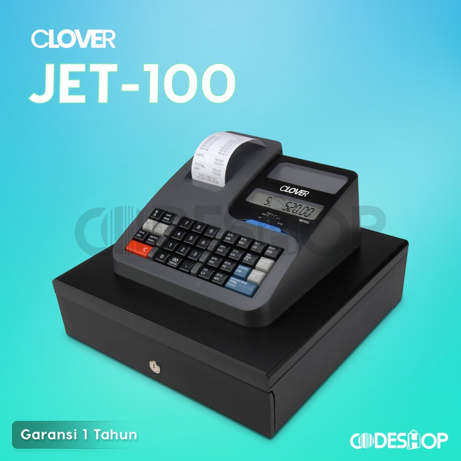 Jual Mesin Kasir Cash Register Clover JET-100 | JET100 Series All In One | Shopee Indonesia