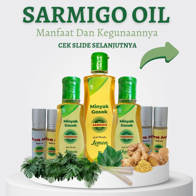 Jual SARMIGO MINYAK GOSOK UNTUK SEGALA MACAM PENYAKIT, MINYAK GATAL ...