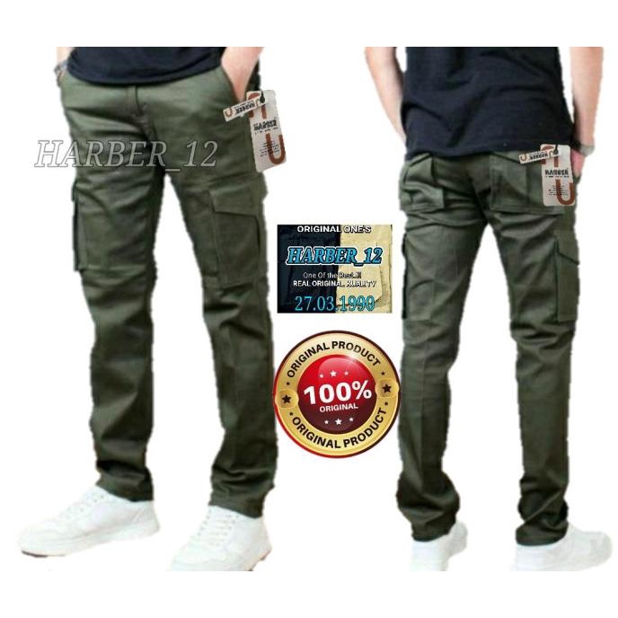 Jual Celana Cargo Pants pria Hijau Army TRENDY 2022 | Shopee Indonesia