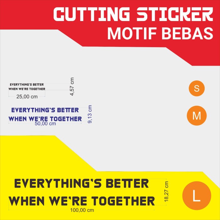 Jual [Wall] Cutting Sticker Dinding Wall Stiker Kaca Office Quotes ...