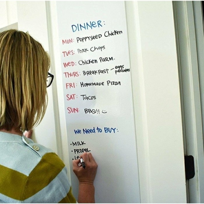 Jual [Wall] White Board/Wallpaper Papan Tulis/Stiker Whiteboard [Lucu ...