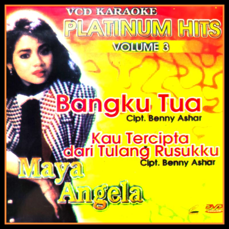 Jual Kaset VCD Musik Bisa Karaoke 12 Lagu Pop Nostalgia MAYA ANGELA Album Kenangan Terpopuler ...