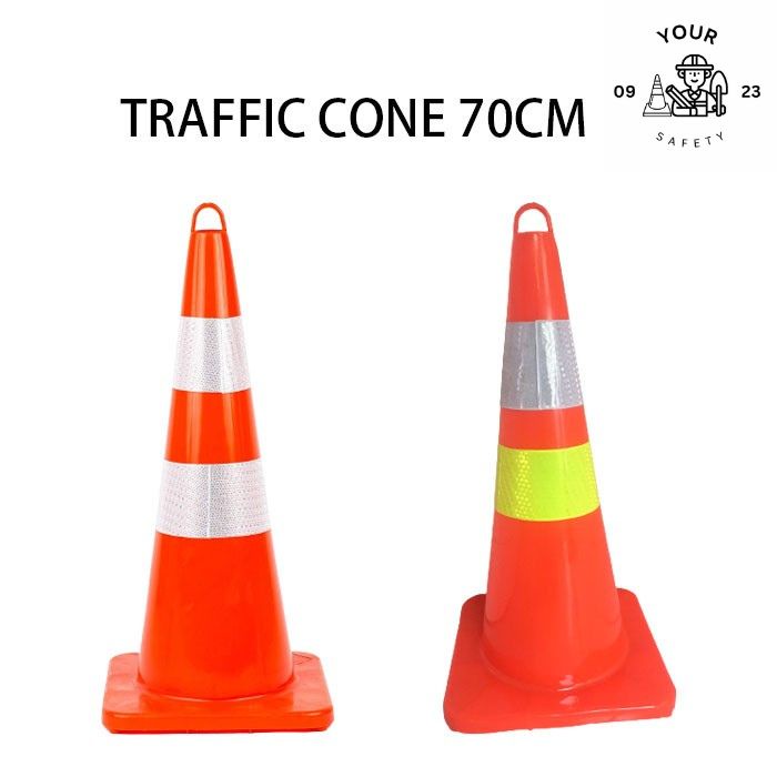 Jual Safety Traffic Cone 70 cm / Kerucut Lalu Lintas 70 cm | Shopee ...