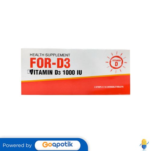 Jual FOR-D3 1000 IU BOX 30 TABLET | Shopee Indonesia