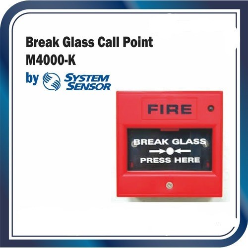 Jual System Sensor Break Glass M400K/T Manual Call Point Fire Alarm ...