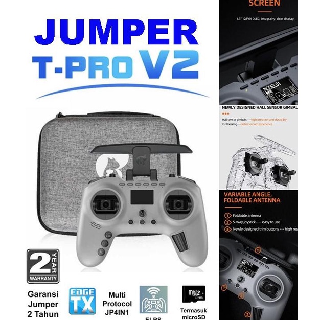 Jual Jumper T Pro V2 OLED Screen Radio Hall Sensor Gimbal (JP4in1 ...