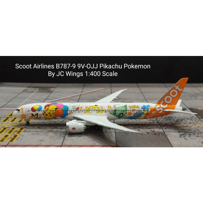 Jual MUST HAVE!! SCOOT AIRLINES B787-9 9V-OJJ POKEMON BY JC WINGS 1:400 ...