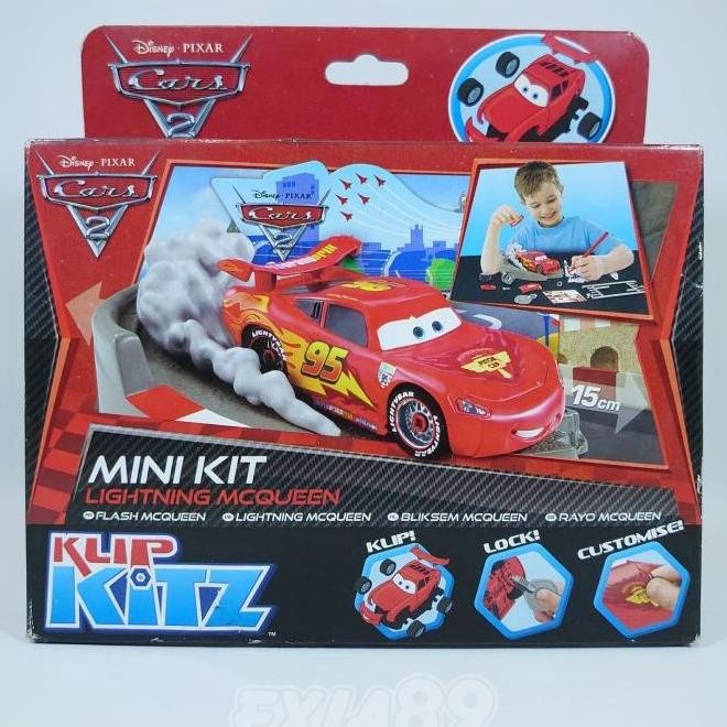 Jual PROMO!!! DISNEY PIXAR CARS 2 MINI KIT LIGHTNING MCQUEEN KLIP KITZ ...