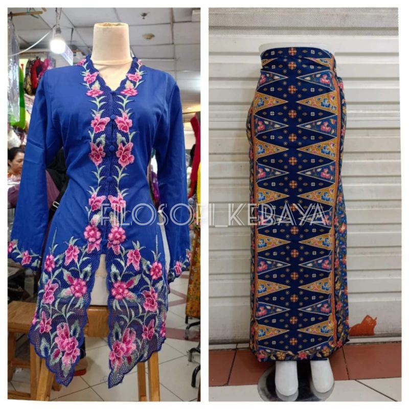 Jual Set kebaya encim model bunga //set kebaya encim moderen has betawi ...