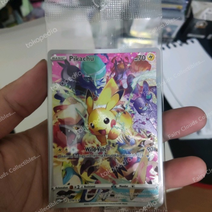 Jual Pikachu Promo 379/S-P Holo Foil Pokemon Tcg Indonesia | Shopee Indonesia