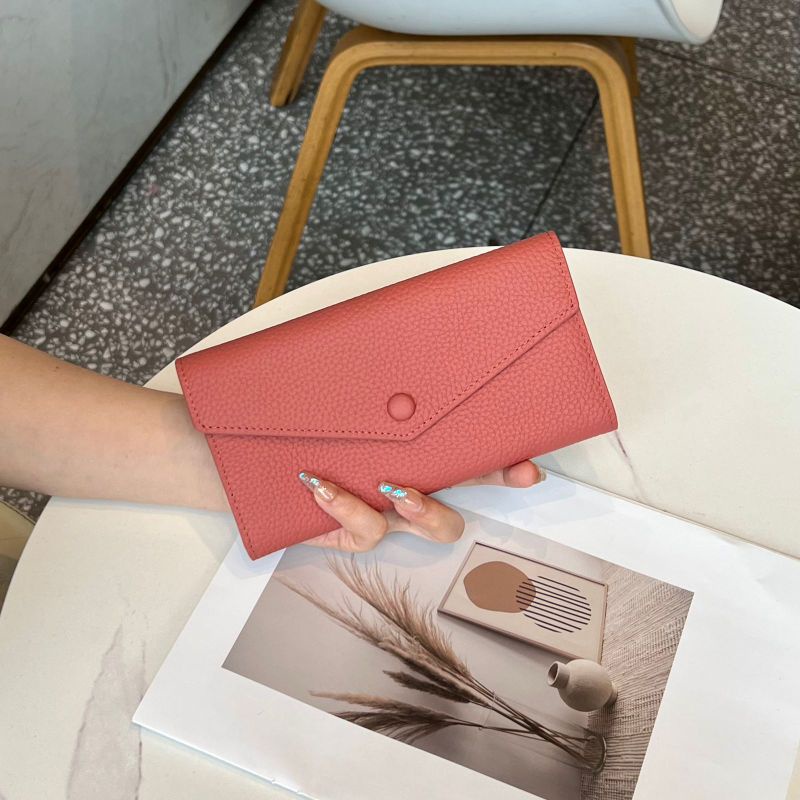 Jual Dompet Wanita Model Amplop Kulit Asli Muat Hp Selot Kartu Banyak ...