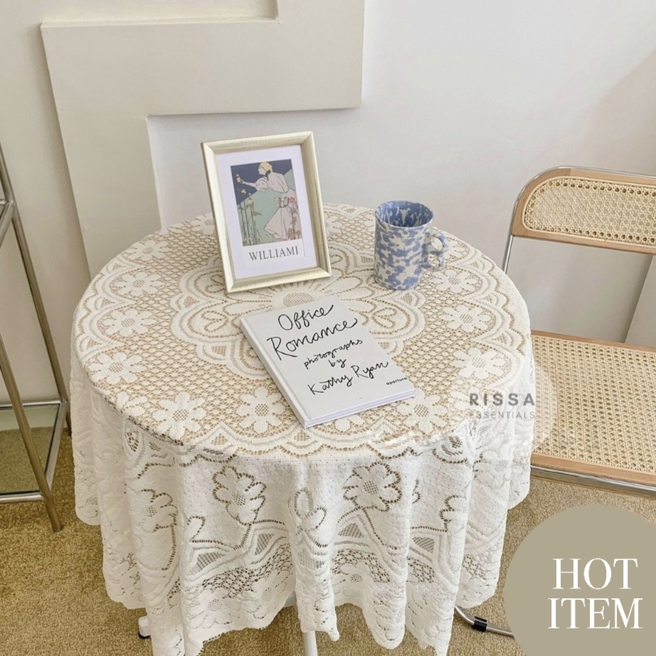 Jual Stok Banyak Properti Foto Alas Meja Vintage Lace Napkin Kain ...