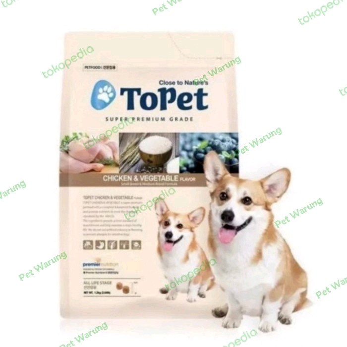 Jual PROMO!!! TOPET CHICKEN & VEGETABLE DOG FOOD 7.2 KG - MAKANAN ...