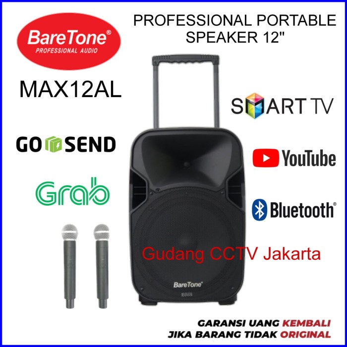 Jual SPEAKER PORTABLE BARETONE MAX12AL MAX 12AL MAX 12 AL ORIGINAL 12 ...
