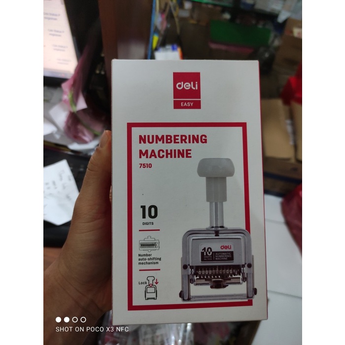 Jual NUMERATOR DELI 10 DIGIT NUMERING BESI DELI | Shopee Indonesia