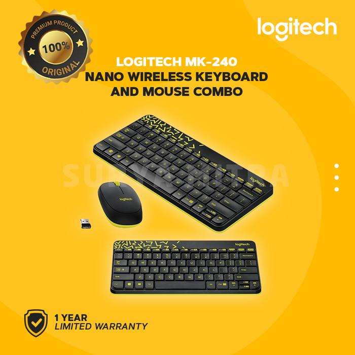 Jual Logitech Mk240 / Mk 240 Wireless Combo Mouse & Keyboard | Shopee ...