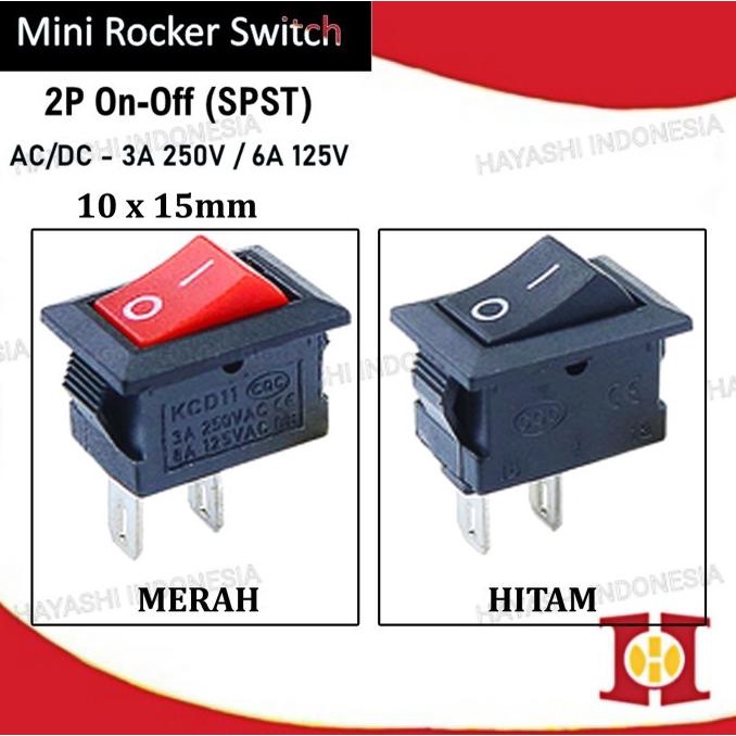 Jual Saklar Power Switch Tombol ON OFF Mini Roker Rocker Kecil 2 3 4 ...