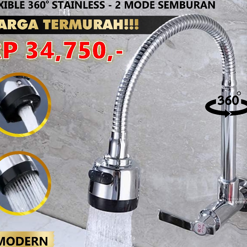 Jual (».KTP > Kran Angsa Dapur Fleksibel / Flexible - 1/2 Inch - High ...