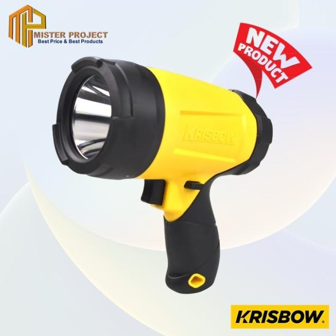 Jual KRISBOW FLASHLIGHT LAMPU KERJA RECHARGEABLE LED 350 LM | Shopee ...