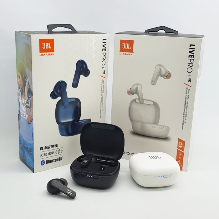 Jual HEADSET BLUETOOTH JBL LIVE PRO PLUS ORIGINAL CLONE 1:1 TWS TRUE ...