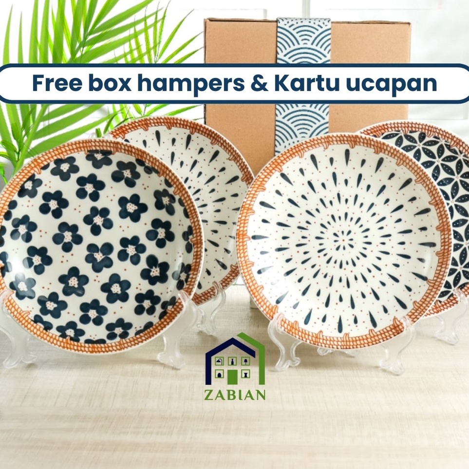 Jual YyW Piring Makan Keramik 20 cm / 8 inch Japanese Nordic Style ...