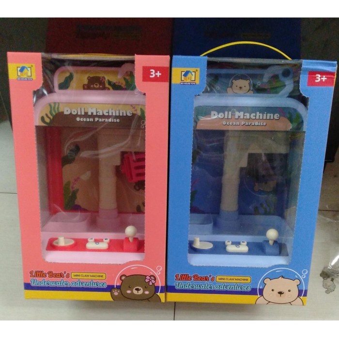 Jual Mainan Anak Mesin Capit Boneka Graber / grib doll / Mini Claw ...