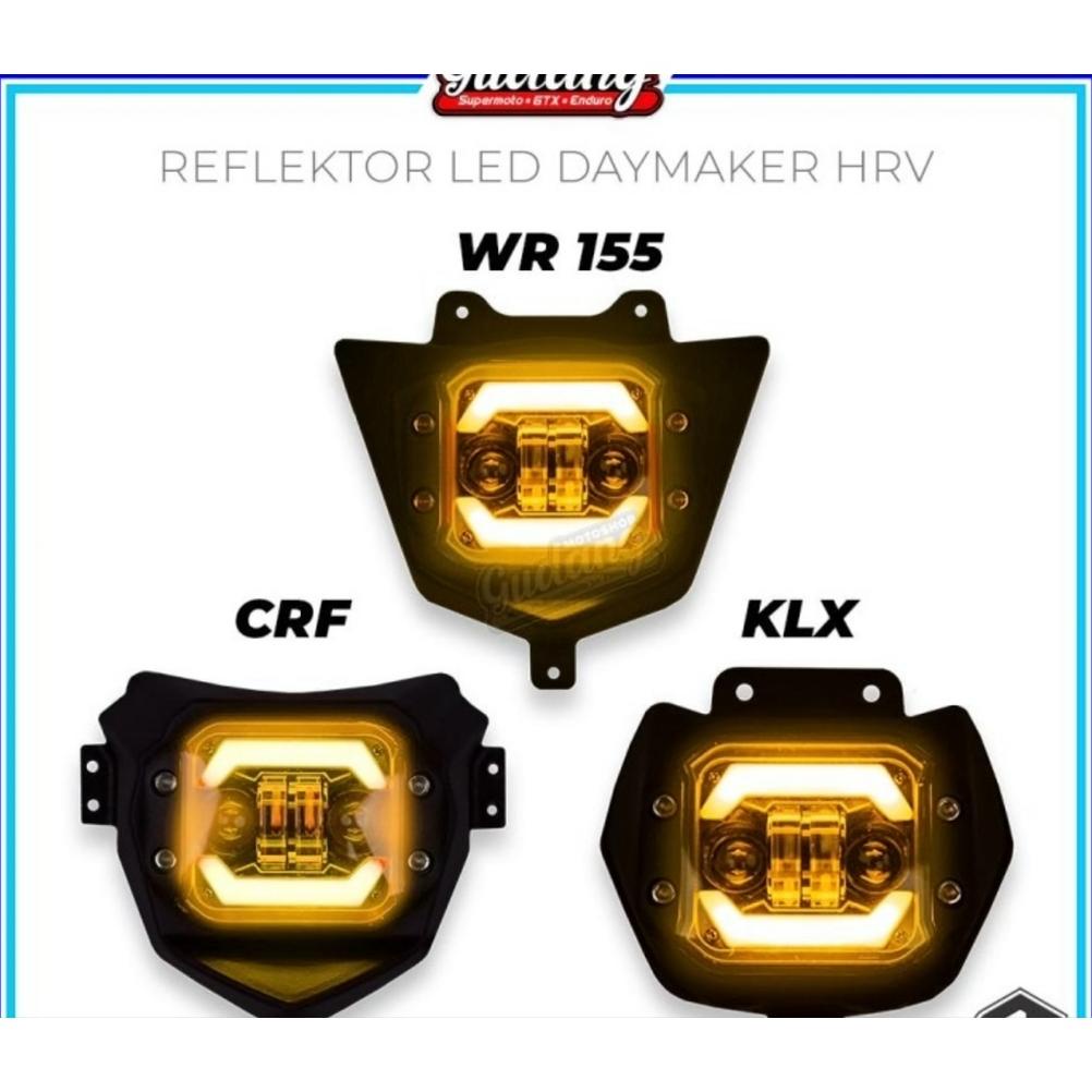 Jual LAMPU DEPAN REFLEKTOR LED DAYMAKER KLX 150 CRF 150 WR 155 DTRACKER ...