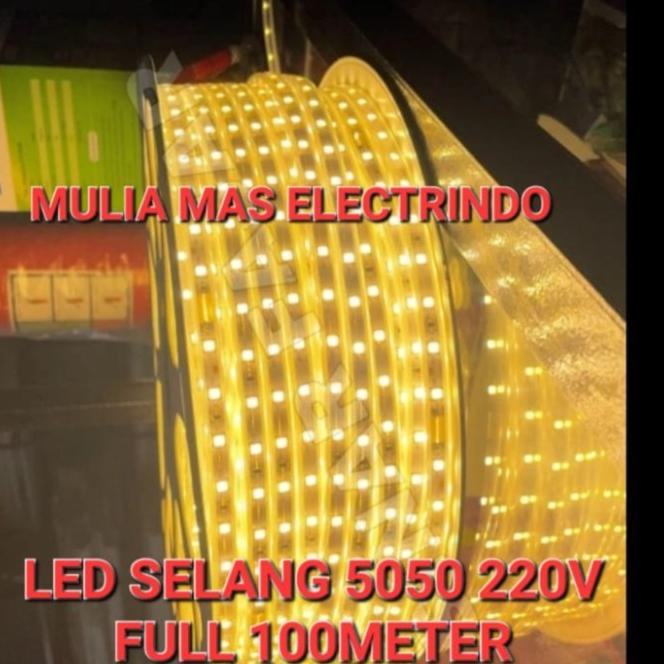 Jual Lampu Led Strip Selang Smd 5050 Per Roll 100 M 220V 100 Meter ...