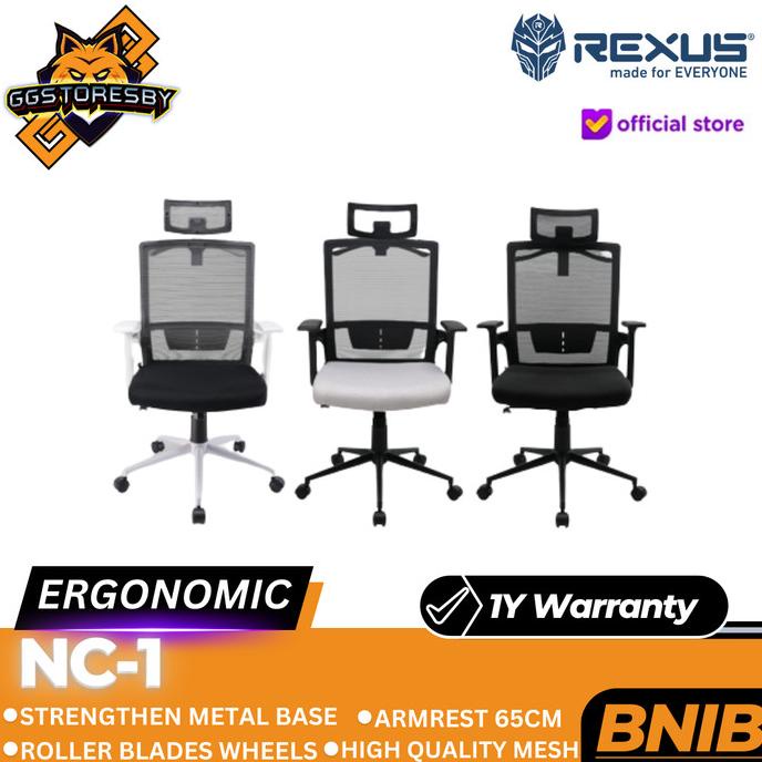 Jual REXUS NC1 / NC-1 ERGONOMIC OFFICE CHAIR | Shopee Indonesia