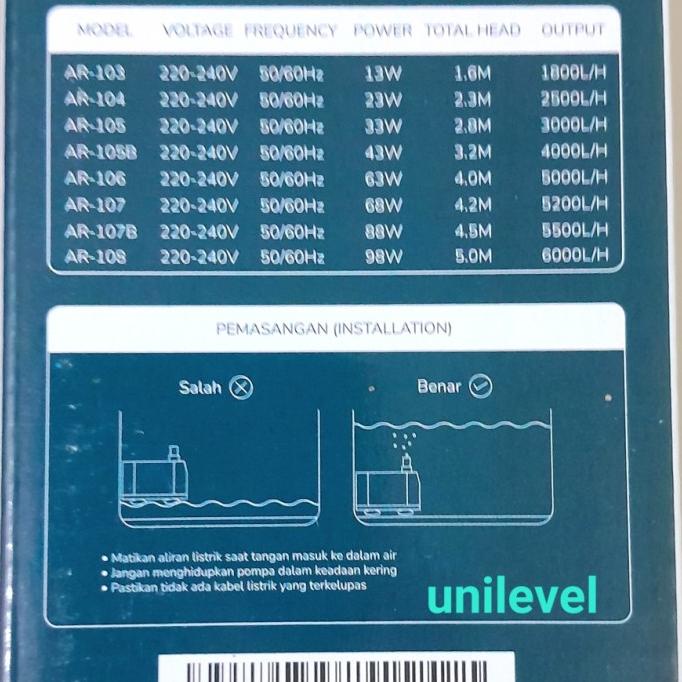 Jual Mesin Pompa Celup Air Kolam Akuarium Kiyosaki Ar 105 Awet Termurah | Shopee Indonesia