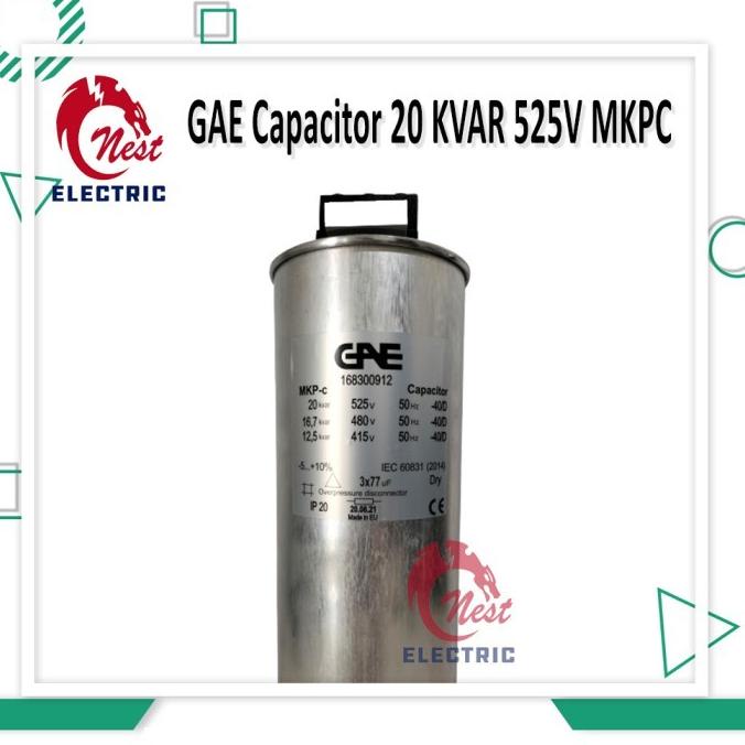 Jual Kapasitor Capacitor Bank Gae 20 Kvar 525V Mkpc 3 Phase | Shopee Indonesia