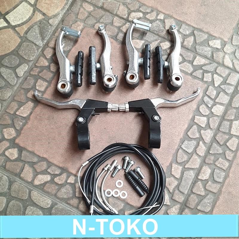 Jual REM SET V BRAKE FULL ALLOY WARNA CHROME Sepeda Sparepart Termurah ...