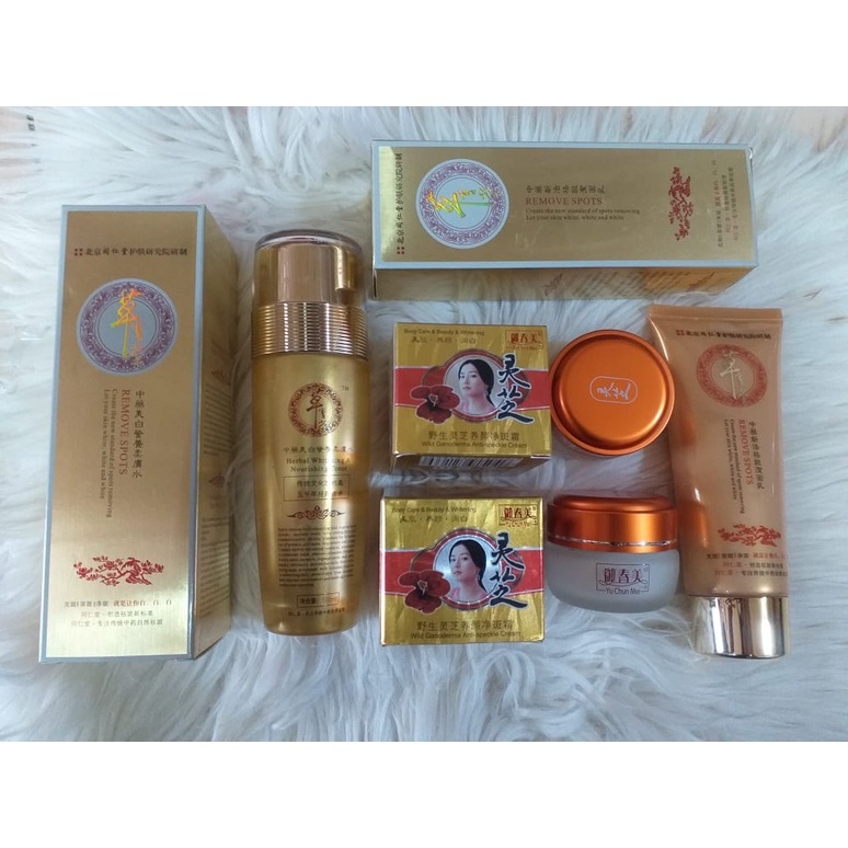 Jual PAKET LENGKAP YU CHUN MEI GOLD 4IN1 Original / PAKET YUCHUN MEI ...