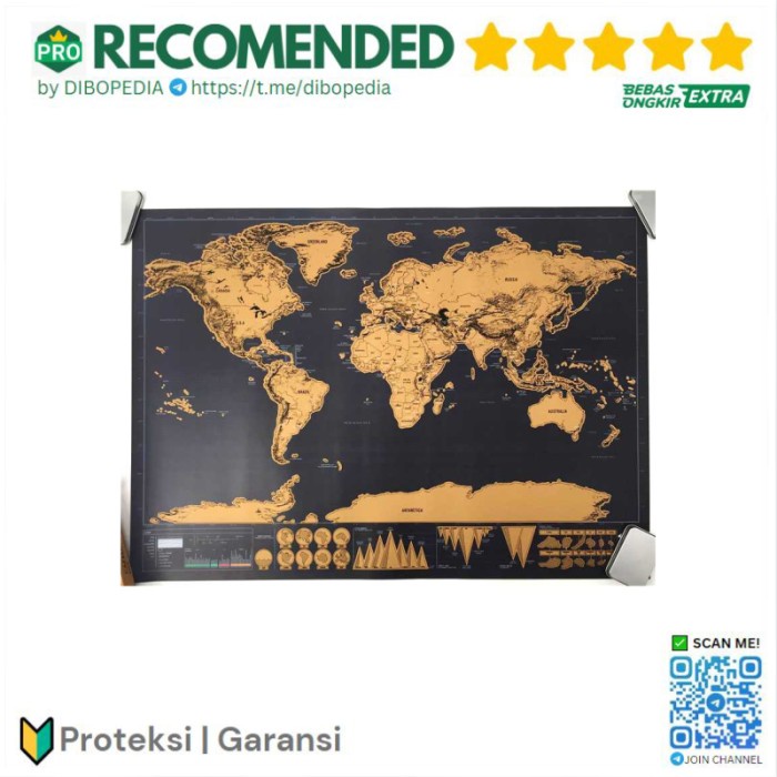 Jual Poster Peta Dunia Hiasan Dinding - Coklat Bestseller Peta | Shopee ...