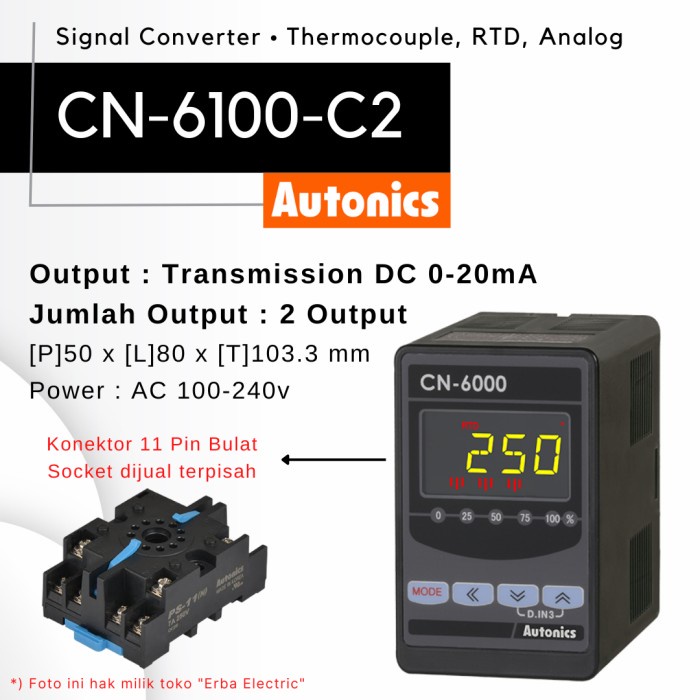 Jual Bestseller Autonics Cn-6100-C2 Isolated Converter Signal ...