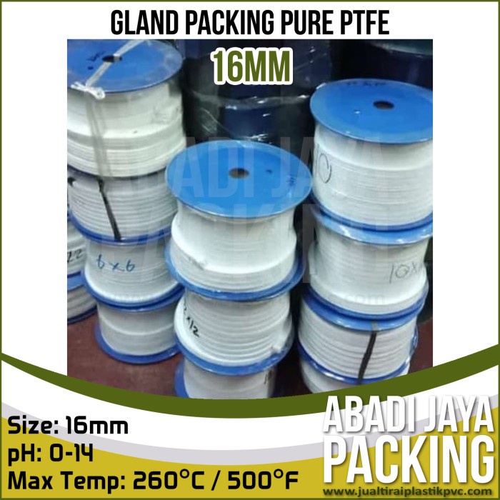 Jual gland packing pure teflon / PTFE 16mm ready | Shopee Indonesia