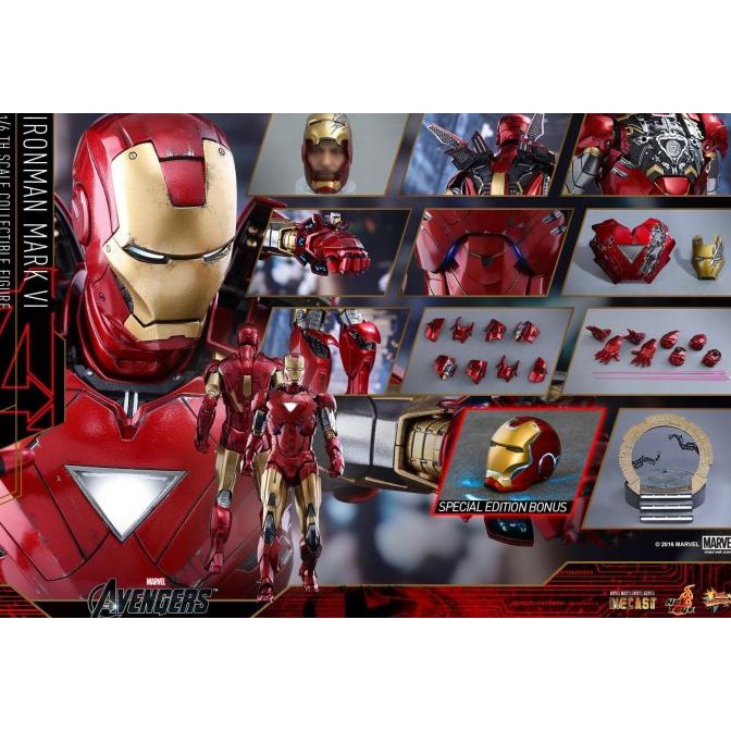 Jual Hot Toys Iron Man Mark 6 VI / Ironman Mk6 Diecast MMS 378 D17 ...